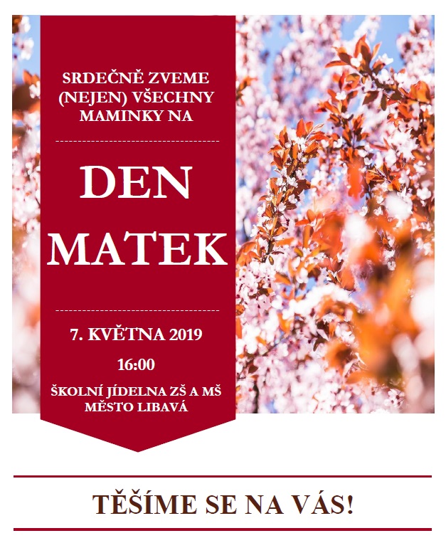Den Matek Aktuality Základní škola Základní škola A Mateřská škola Město Libavá